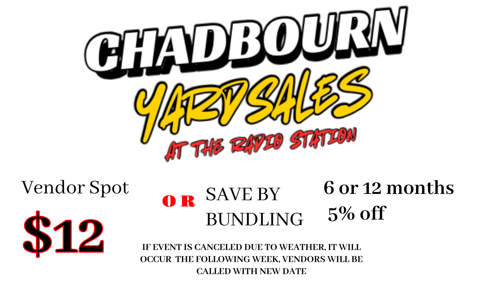 Chadbourn Yardsales – WVOE 1590 AM